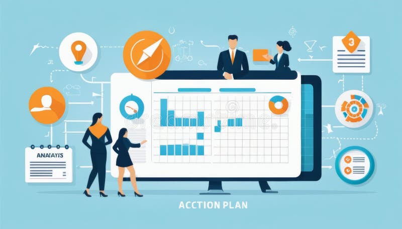Action Action Strategy Action Plan Vector Task Planning Plan Concept Analysis Icon Banner ...