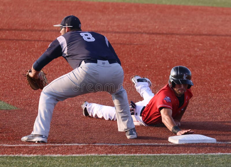 Action at the Baseball Game Editorial Stock Photo - Image of game ...