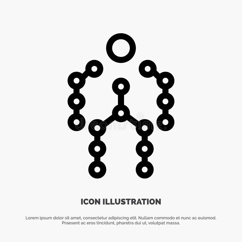 Action, Bones, Capture, Human, Motion Line Icon Vector Stock Vector ...