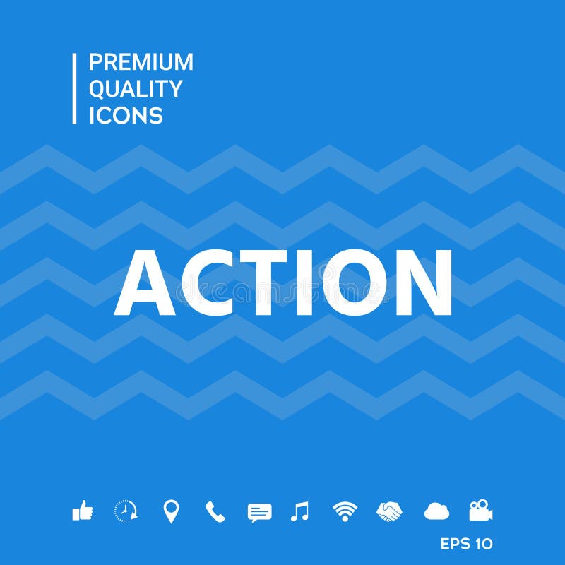 Action button symbol stock vector. Illustration of communication ...