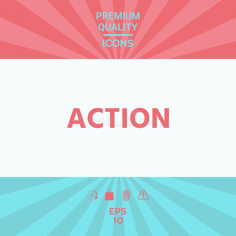 Action button symbol stock vector. Illustration of business - 118843179
