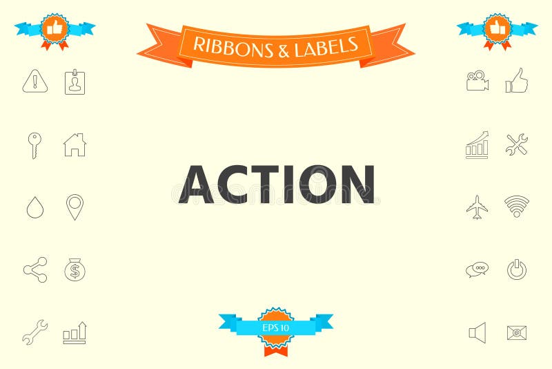 Action button symbol stock vector. Illustration of shiny - 119810036