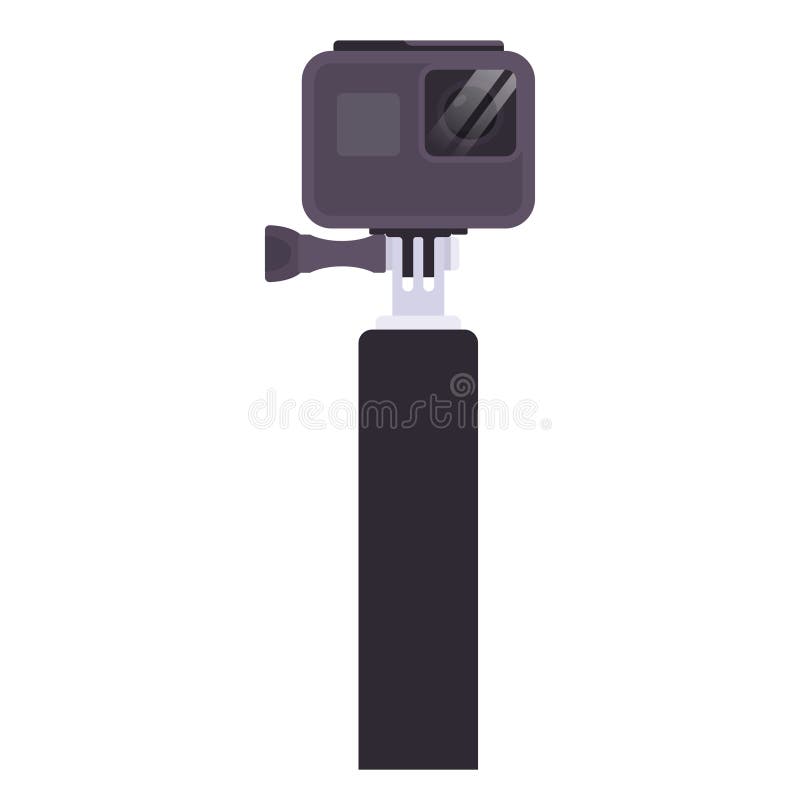 Action Camera Flat Illustration. Clean Icon Design Element on Isolated ...