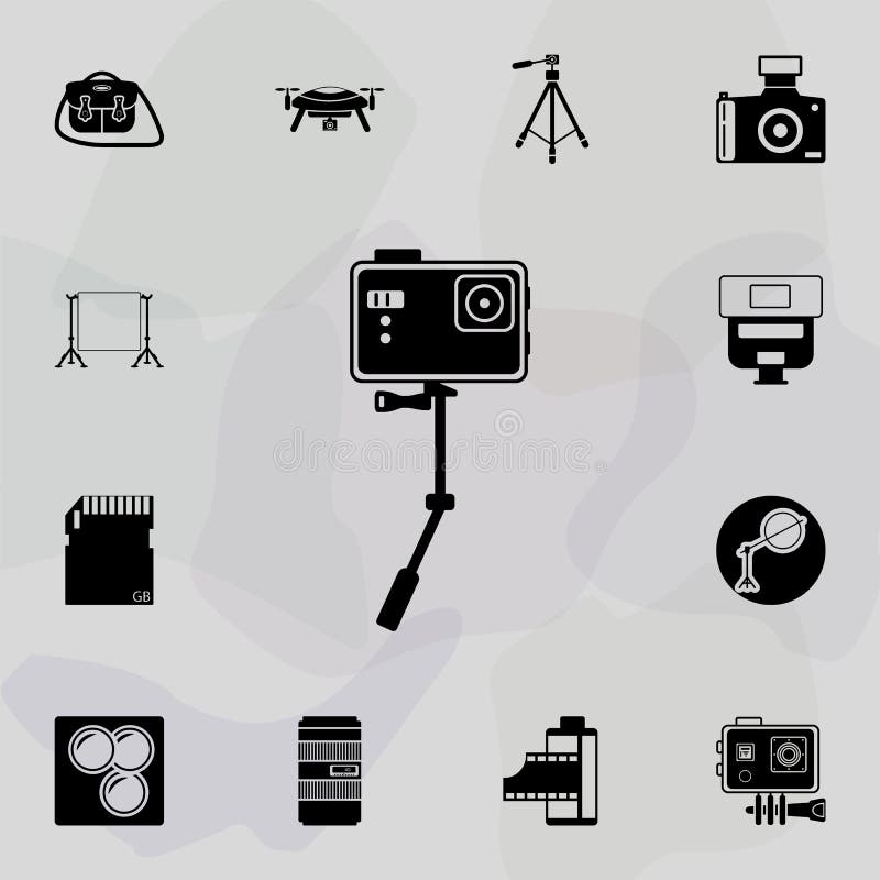 Action Camera Icon. Universal Set of Equipment Photography for Website ...