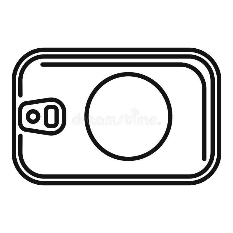 Action Camera Showing Lens and Buttons on Top View Stock Vector ...