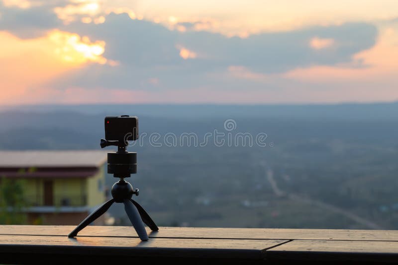 Action camera stock image. Image of adventure, stick - 83277035