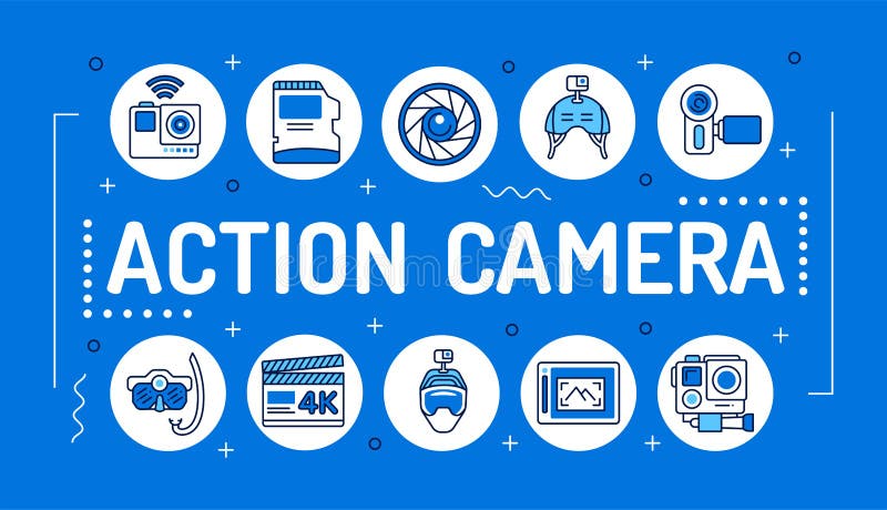 Camera Word Cloud in Camera Shape Stock Illustration - Illustration of ...