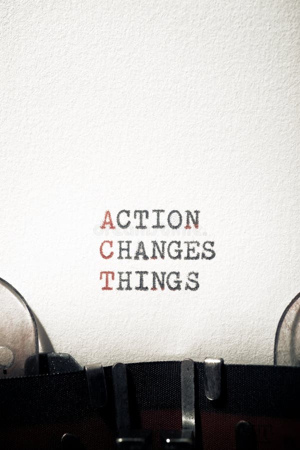 Action Changes Things and ACT Acronym Stock Image - Image of drive ...