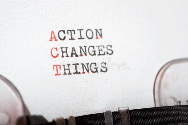 Action Changes Things stock photo. Image of change, conceptual - 58066948