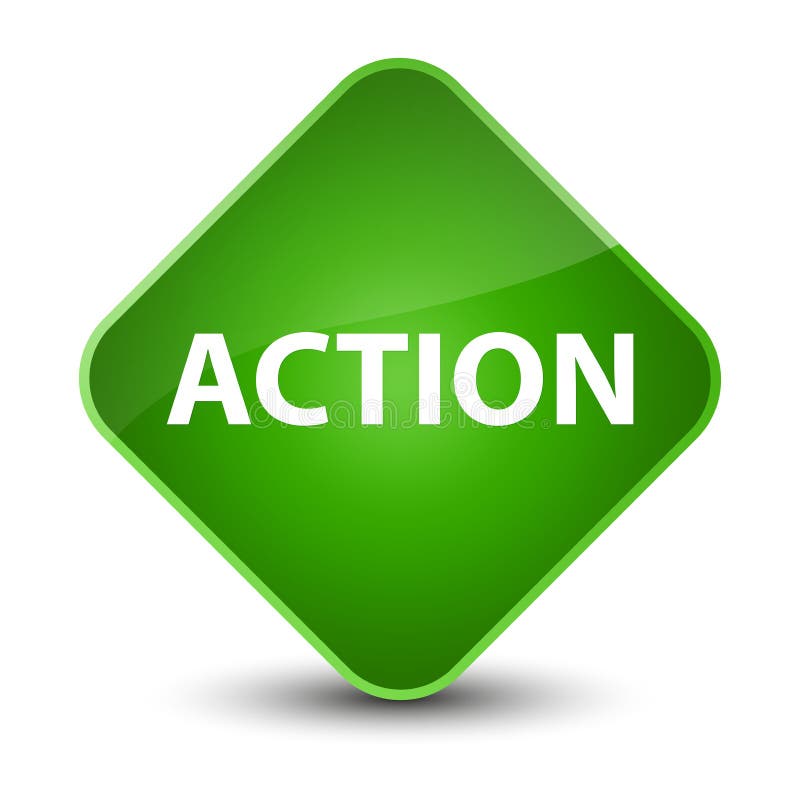 Action Elegant Green Diamond Button Stock Illustration - Illustration ...