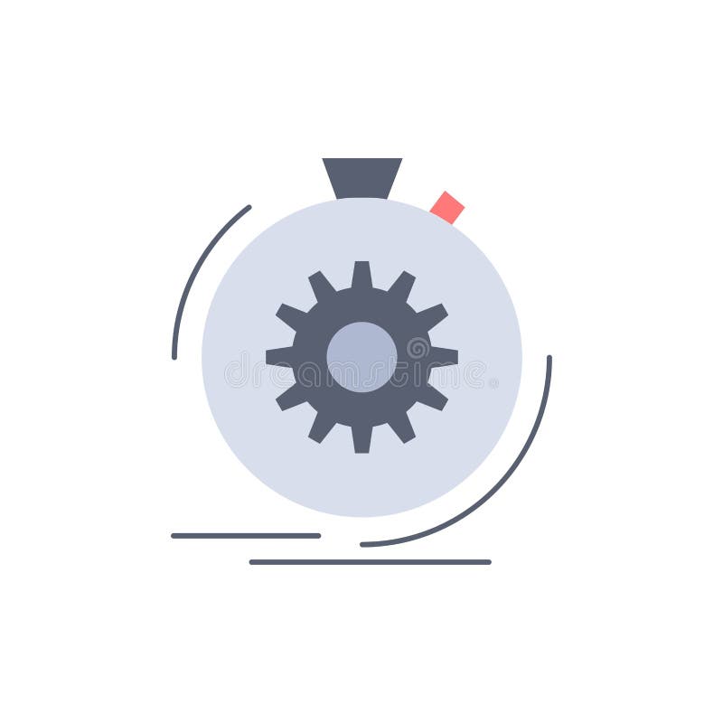 Action, Fast, Performance, Process, Speed Flat Color Icon Vector Stock ...
