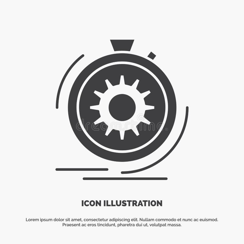 Action, Fast, Performance, Process, Speed Icon. Glyph Vector Gray ...