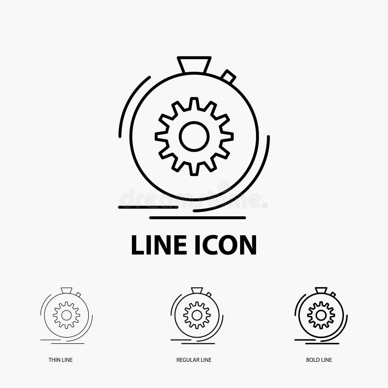 Action, Fast, Performance, Process, Speed Icon in Thin, Regular and ...