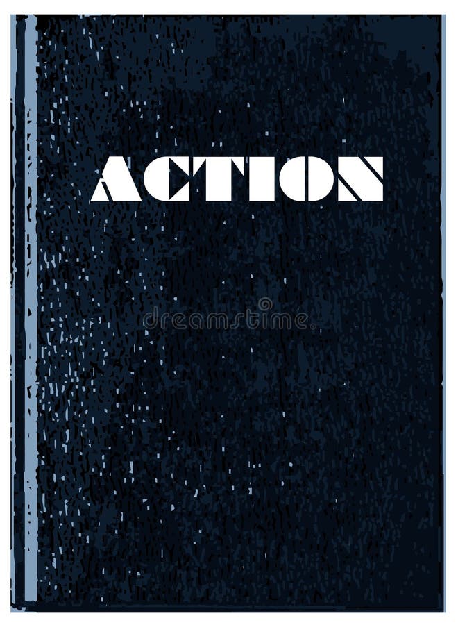 Action Genre Book Cover stock illustration. Illustration of action ...