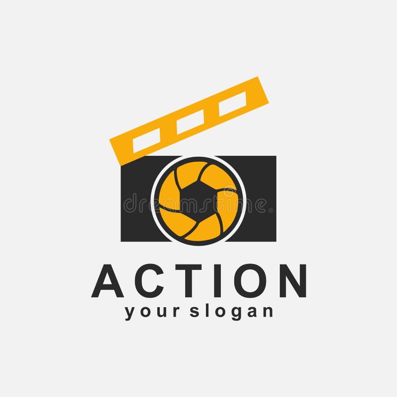 Action logo template stock illustration. Illustration of action - 166730720
