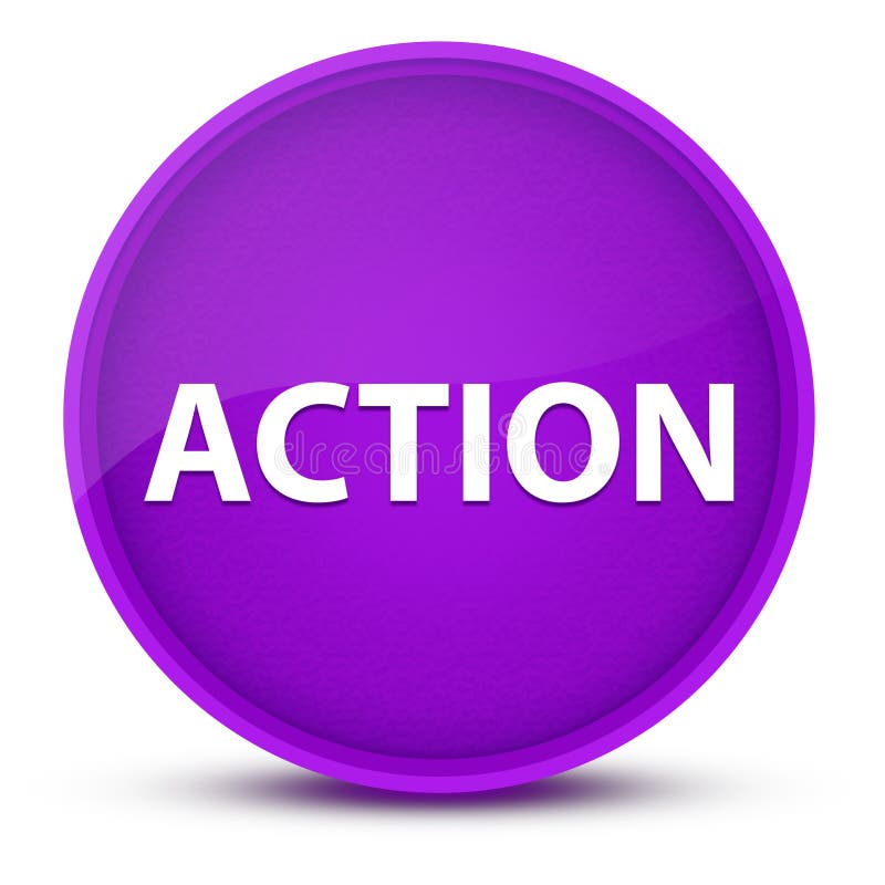 Action Luxurious Glossy Purple Round Button Abstract Stock Illustration ...
