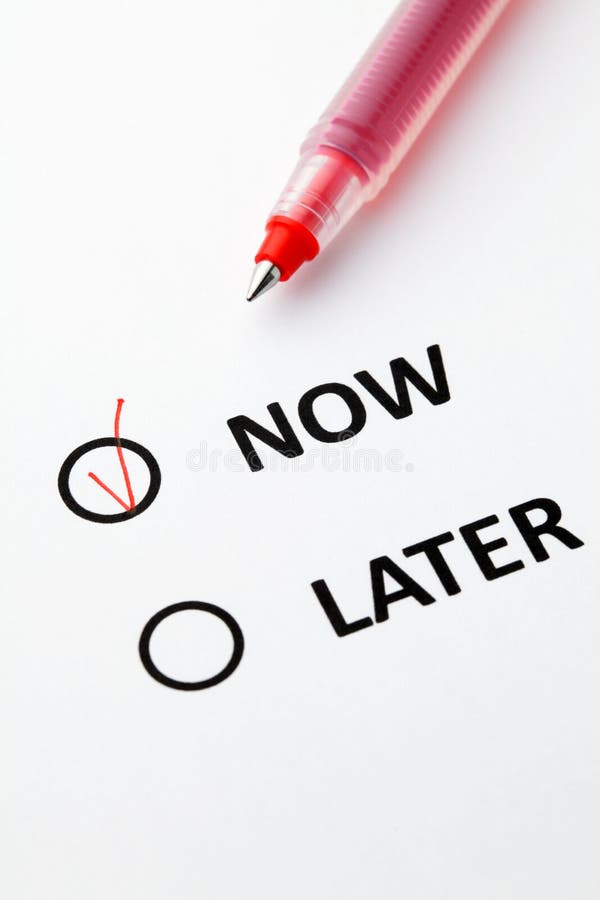 Now or Later stock image. Image of hunger, decide, deadline - 44872755