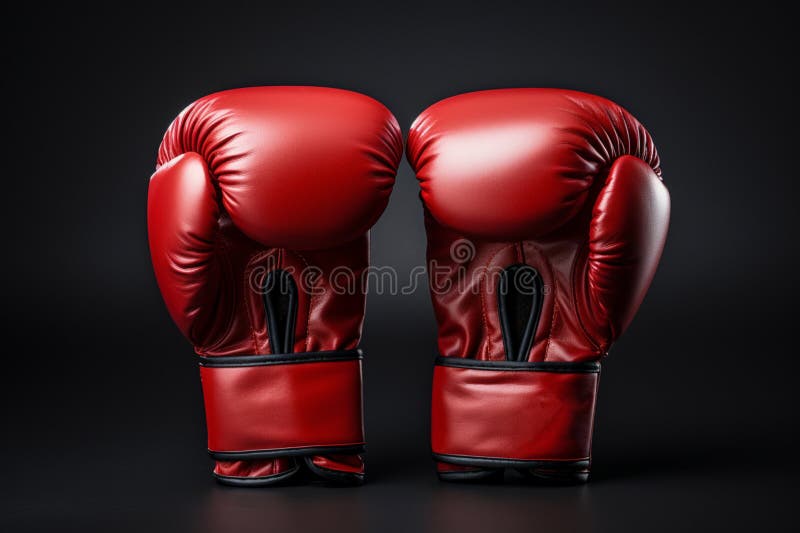 Action-packed Boxing Gloves Display, Copyspace on Sides Stock ...