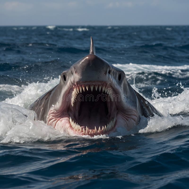 Goblin Shark Capturing Prey with Its Unique Jaw and Razor-Sharp Teeth ...