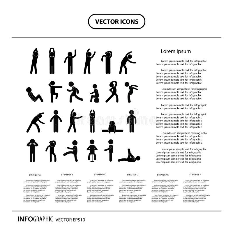 Action people symbol set stock vector. Illustration of jump - 103144969