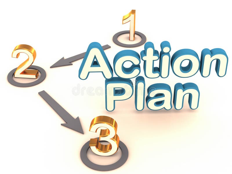 Action plan stock illustration. Illustration of steps - 24354004