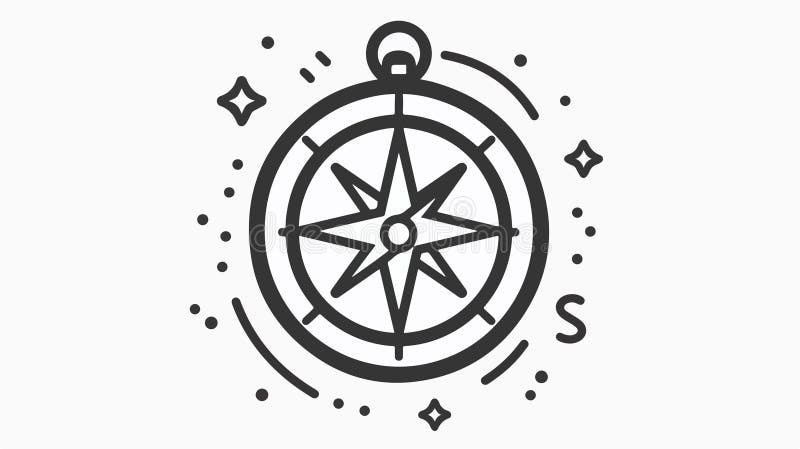 Action Plan Compass Icon for Strategic Direction Visualization Stock ...