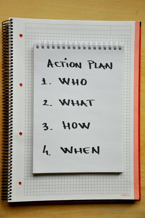 Action plan concept stock photo. Image of construct, list - 17593540