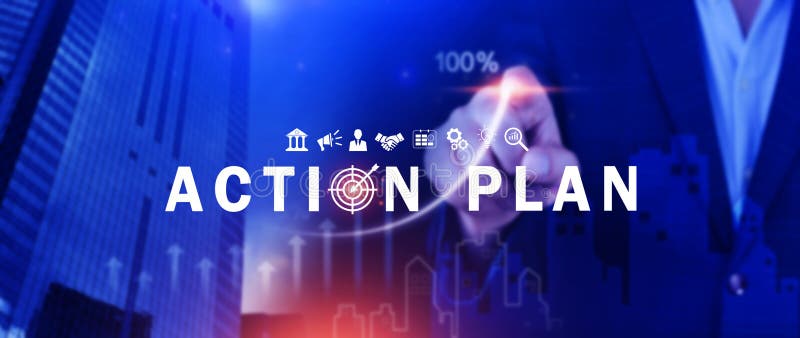 Action Plan Concept, Business and Marketing, Objective, Strategy, Plan ...