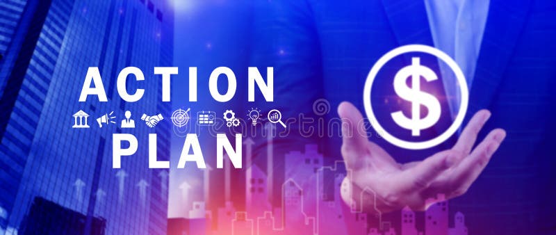 Action Plan Concept, Business and Marketing, Objective, Strategy, Plan ...