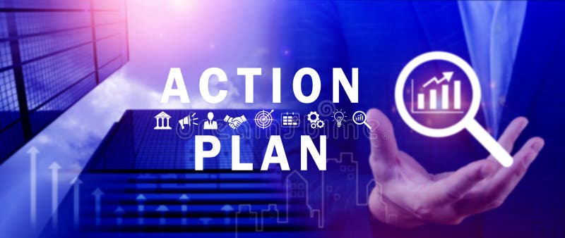 Action Plan Concept, Business and Marketing, Objective, Strategy, Plan ...