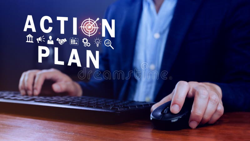 Action Plan Concept, Business and Marketing, Objective, Strategy, Plan ...