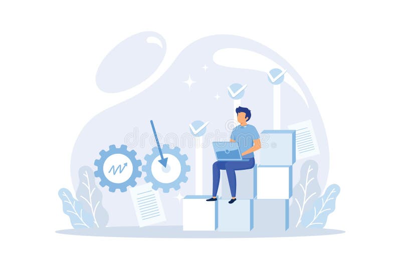 Action Plan Concept Illustration. Businesswoman with Notebook Stock ... Action Plan Concept Illustration. Businesswoman with Notebook Stock ...