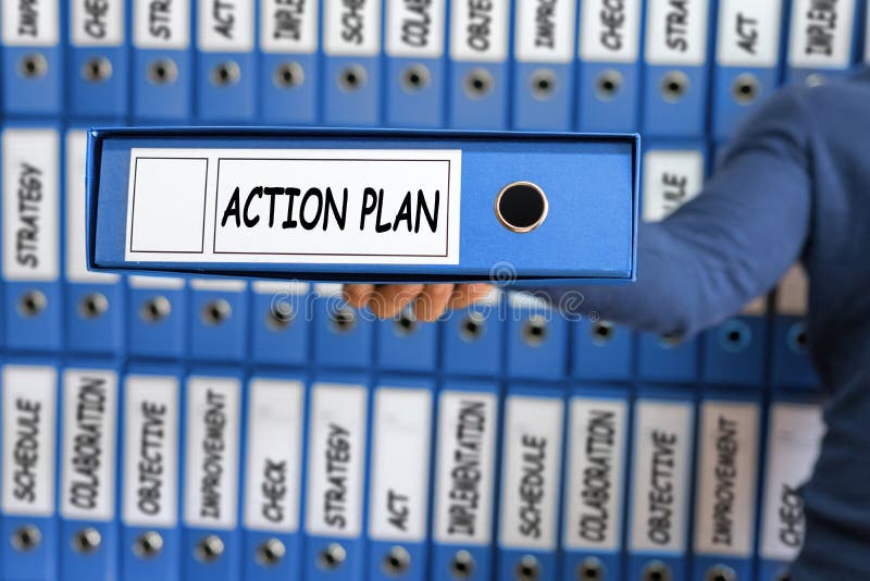 Action Plan Concept. Action Plan Strategy Vision Planning Stock Image ...