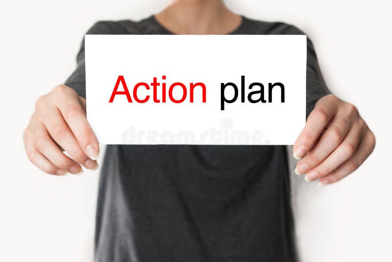Put your plan into action stock photo. Image of chalkboard - 18556254