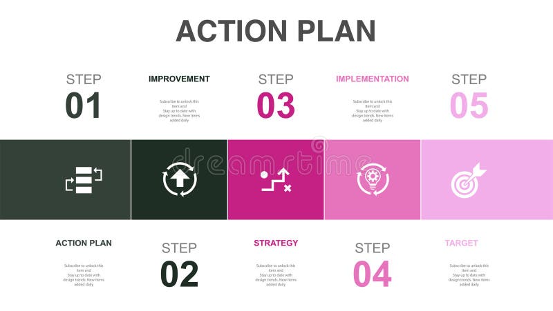 Action Plan, Improvement, Strategy Stock Vector - Illustration of ...