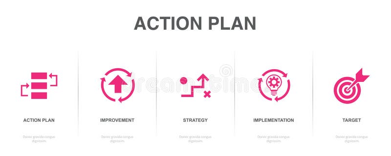 Action Plan, Improvement, Strategy Stock Vector - Illustration of ... Action Plan, Improvement, Strategy Stock Vector - Illustration of ...