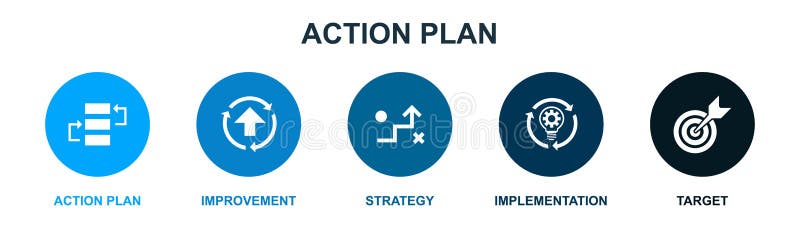 Action Plan Infographic 10 Steps Circle Stock Vector - Illustration of ...