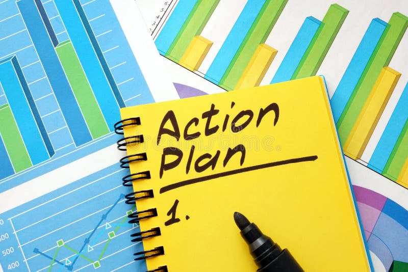 Action Plan Written in a Note. Stock Image - Image of implementation ...