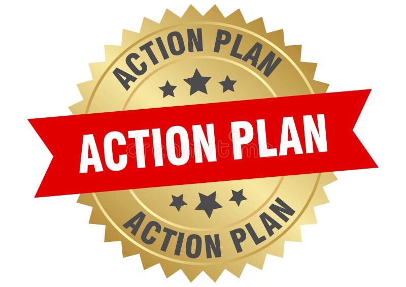 Action Plan Stamp. Action Plan Label on Transparent Background. Round ...