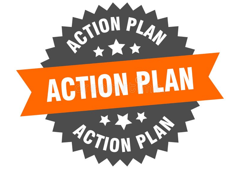 Action plan seal. stamp stock vector. Illustration of template - 120835043