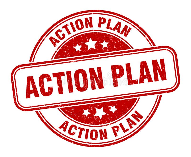 Action Plan Stamp. Action Plan Round Grunge Sign Stock Vector ...
