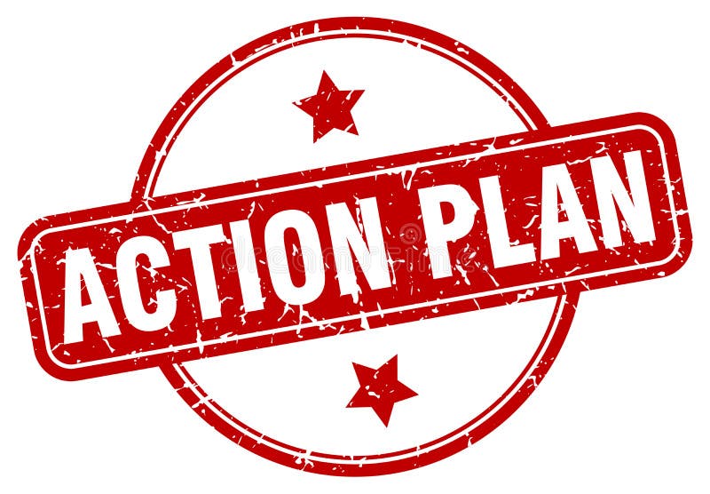 Action Plan Stamp. Action Plan Round Grunge Sign Stock Vector ...