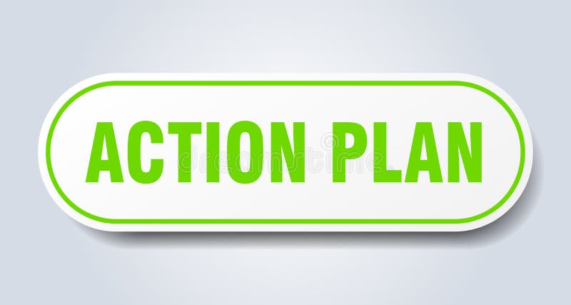 Action plan sticker. stock vector. Illustration of website - 197142911