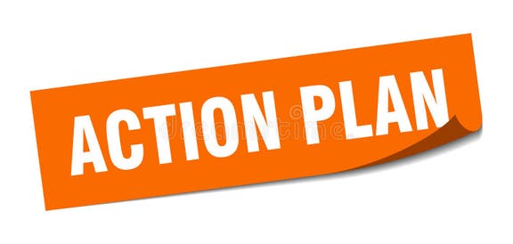 Action Plan Sticker. Action Plan Square Sign Stock Vector ...
