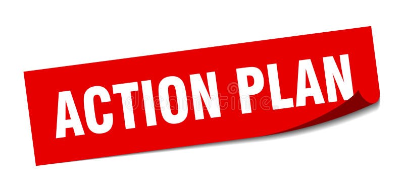Action Plan Sticker. Action Plan Square Sign Stock Vector ...