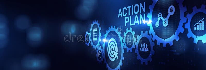Action Plan Strategic Execution and Goal Setting on a Wide Banner ...