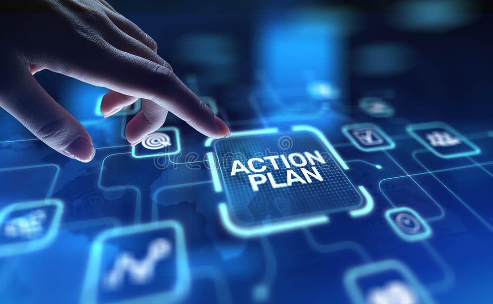 Action Plan Strategic Planning and Goal Setting, Projection on a ...