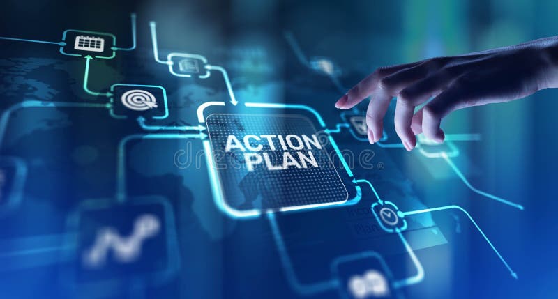 Action Plan Strategic Planning and Goal Setting, Projection on a ...