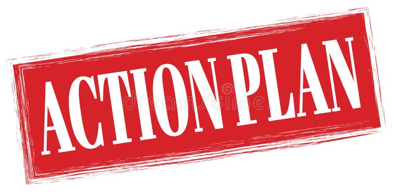 ACTION PLAN Text Written on Red Stamp Sign Stock Illustration ...