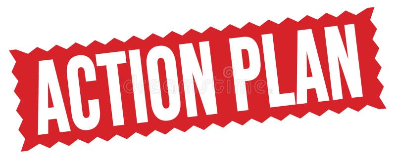 ACTION PLAN Text Written on Red Stamp Sign Stock Illustration ...